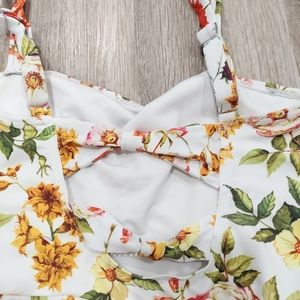Janela Bay | Swim | Janela Bay White Floral Swim Top | Poshmark